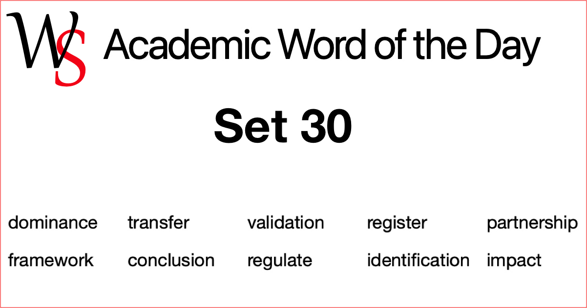 Academic Word of the Day - Set 30 | Writing Support