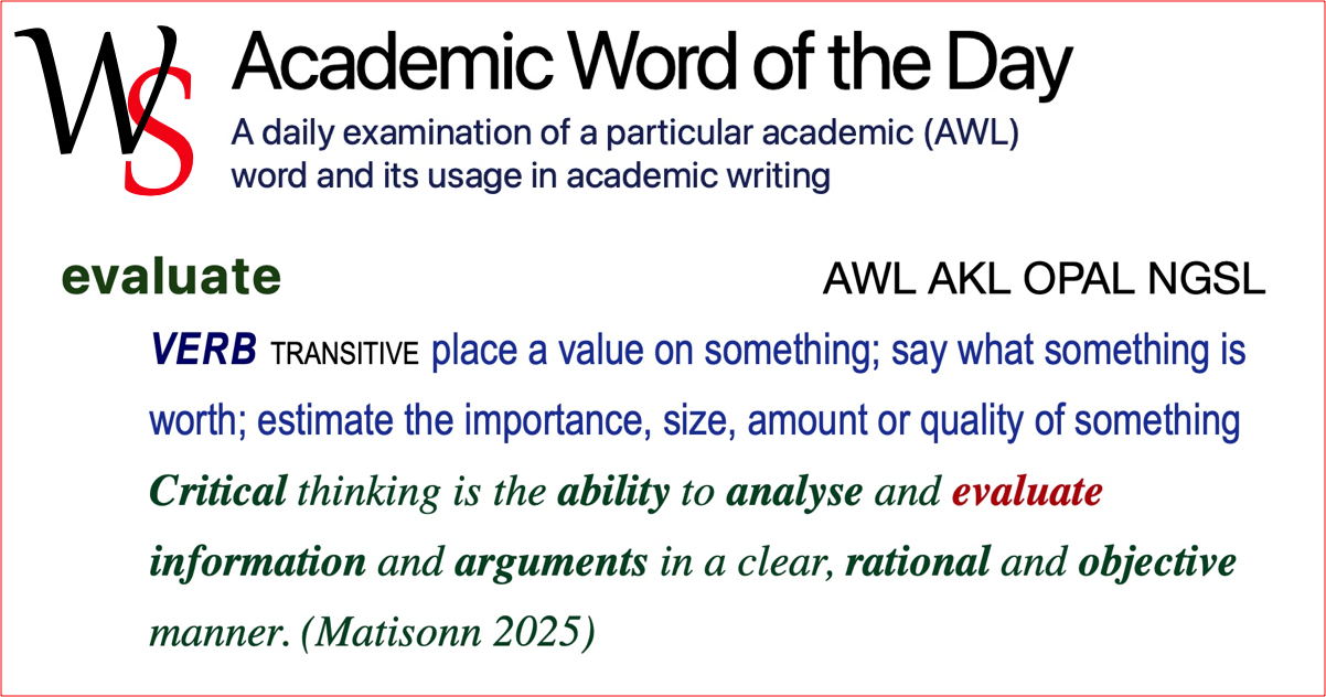 Academic Word of the Day | Writing Support