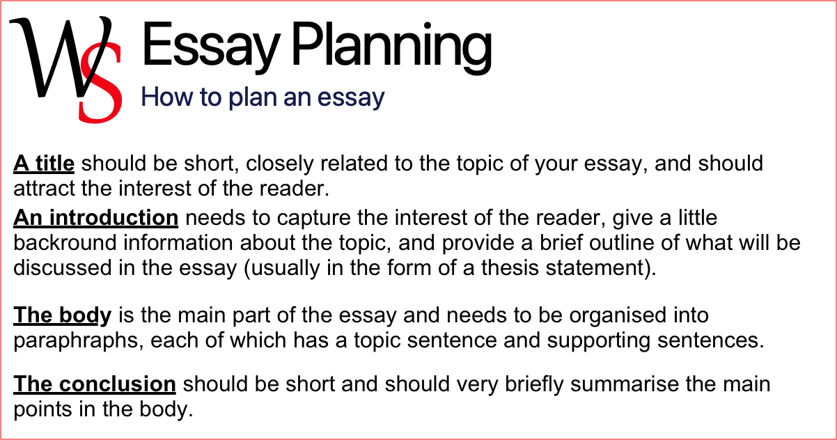 Essay Planning | Writing Support